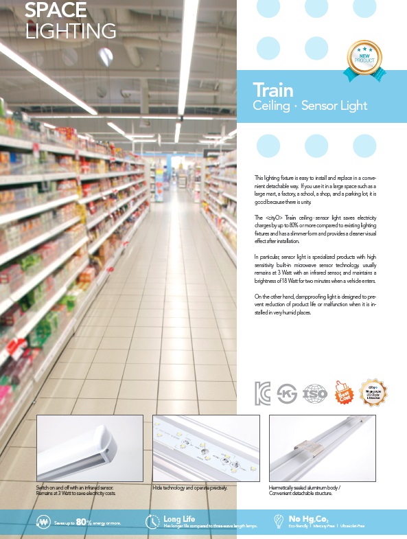 Đèn Train Ceiling Light thương hiệu CityO Hàn Quốc, Đèn chính hàng dùng ...